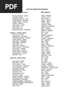 Los 100 adjetivos mas usados en ingles