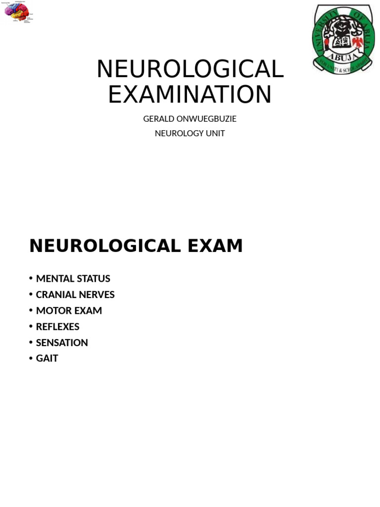 The Examination of The Human Neurological System | PDF | Aphasia | Speech