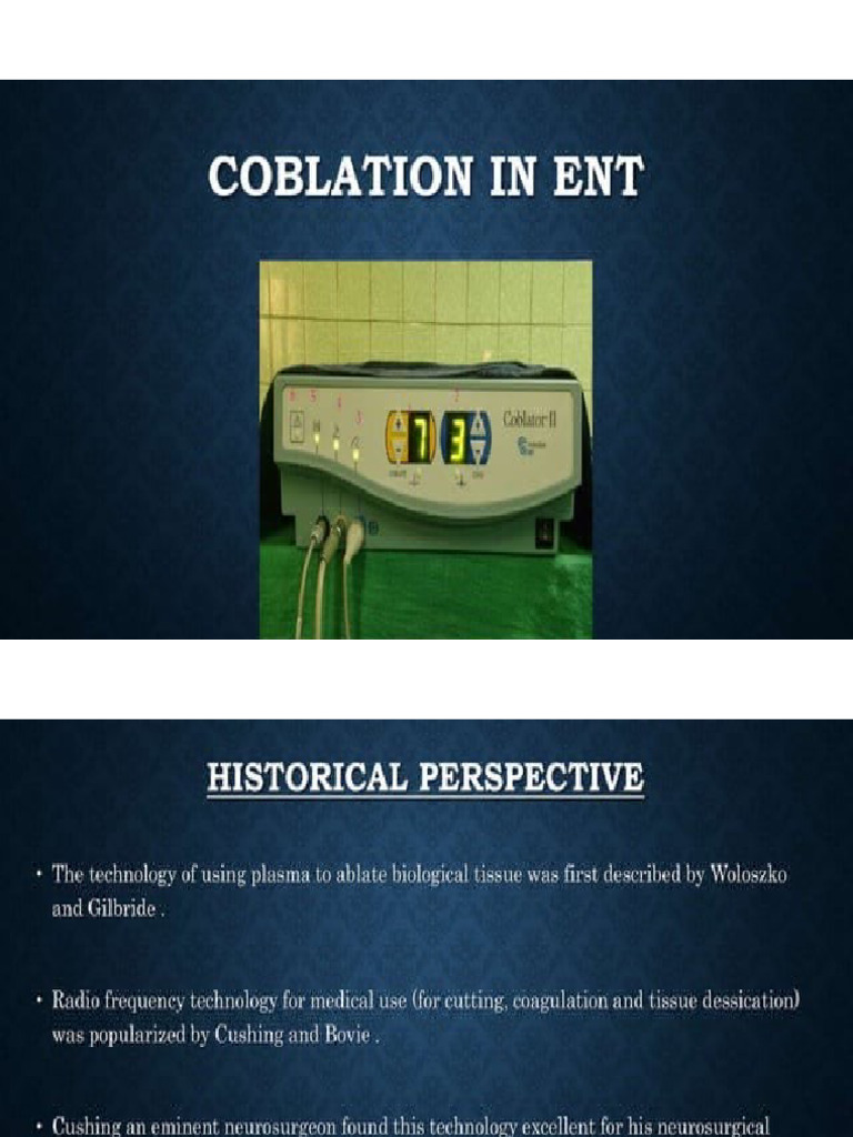 Coblation ENT | PDF