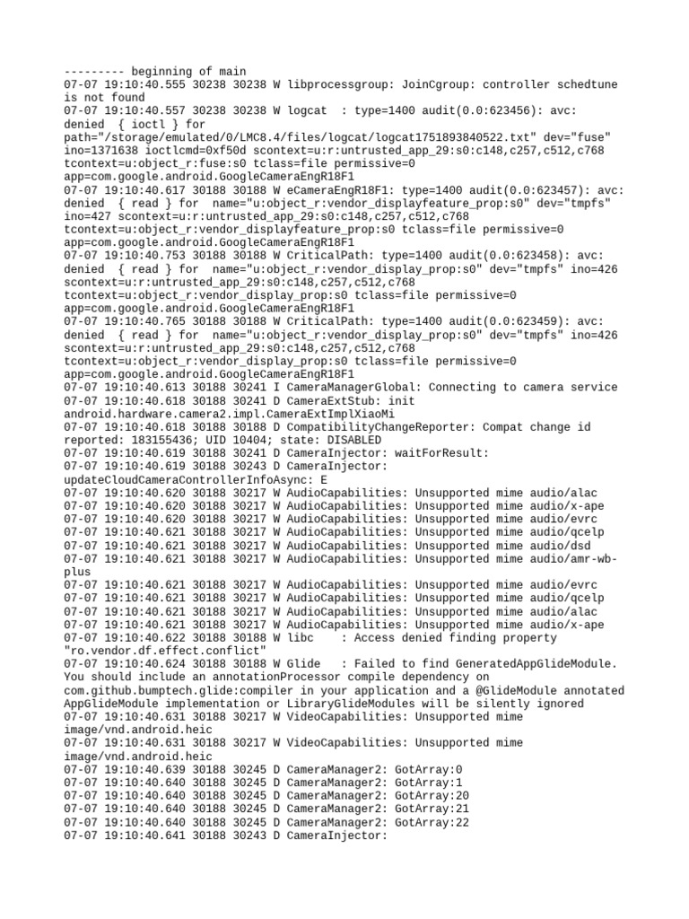 Log Cat 1751893840522 | PDF | Computer Architecture | Software Engineering