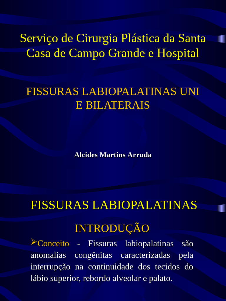 Fissuras Labiais Uni e Bilaterais | PDF | Especialidades médicas ...