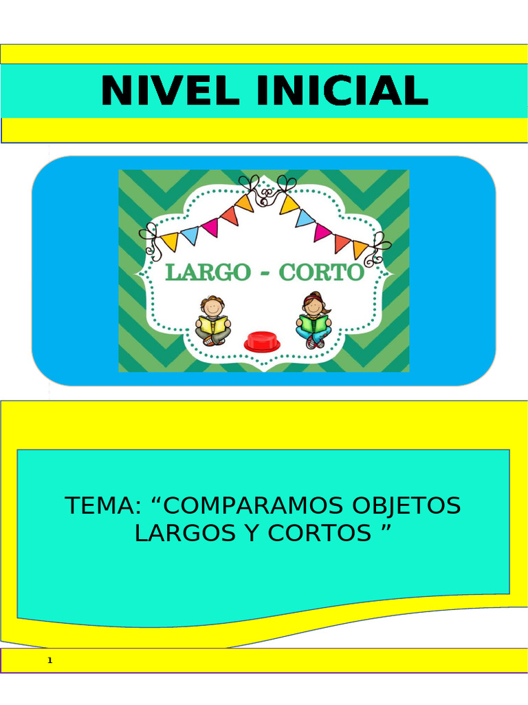 Comparación de Objetos: Largo y Corto | PDF | Evaluación | Cognición