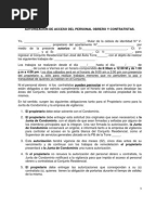 Formato de Autorizacion de Ingreso de Personal Contratista y Subcontratista