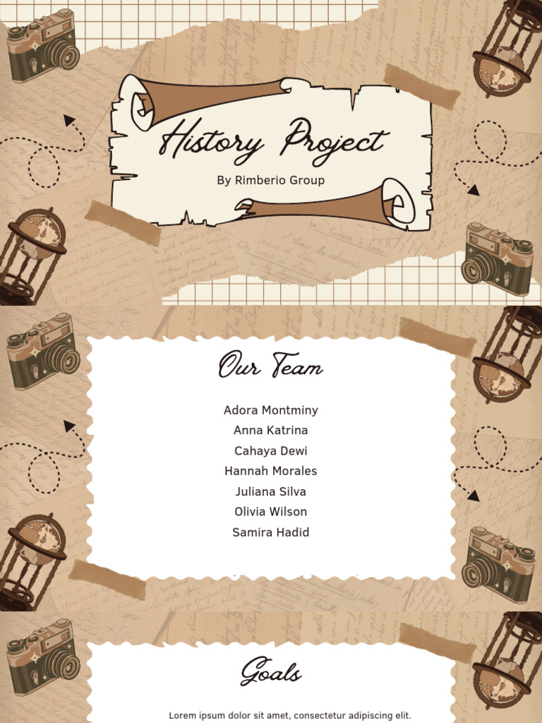 Beige and Brown Vintage History Project | PDF