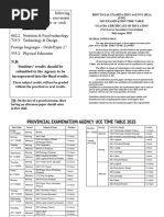 UACE Timetable 2025 | PDF