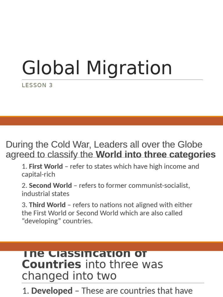 Global Migration | PDF