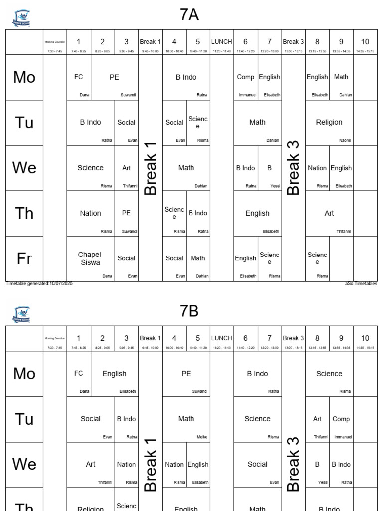 Classroom Roster 2025-2026 | PDF