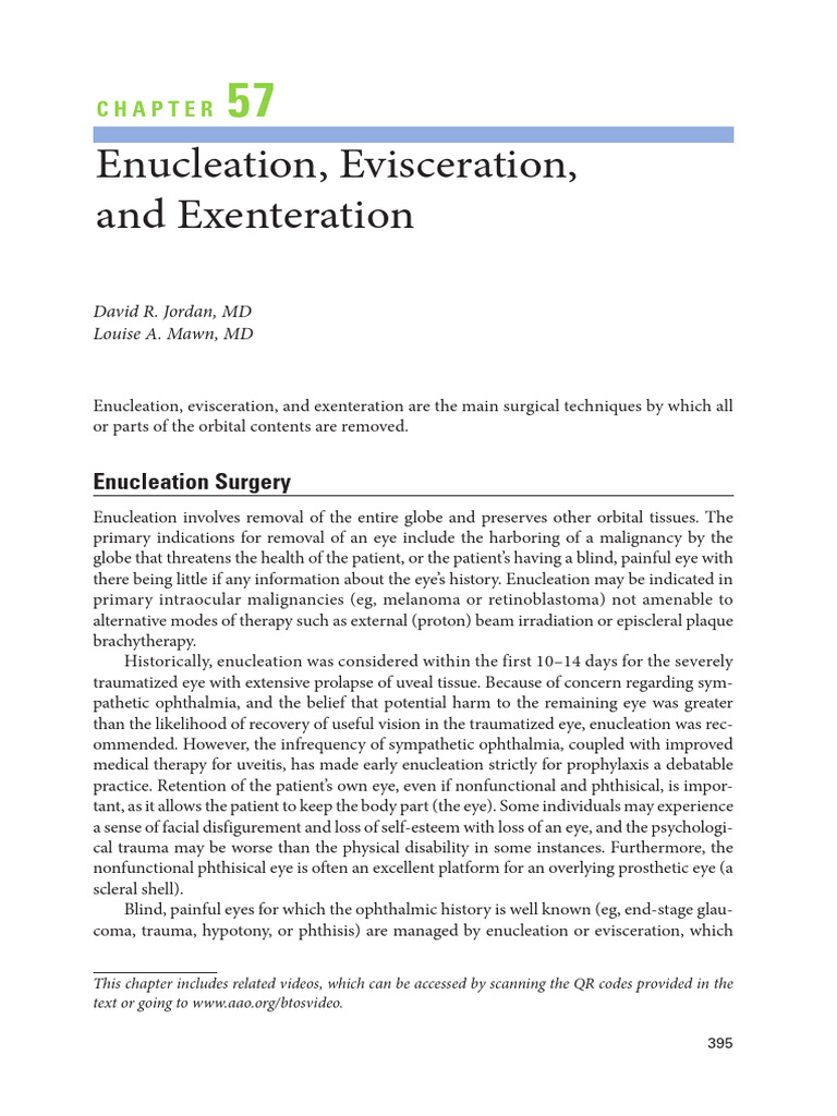 evisceracion enucleacion excenteracion | PDF | Medical Specialties ...