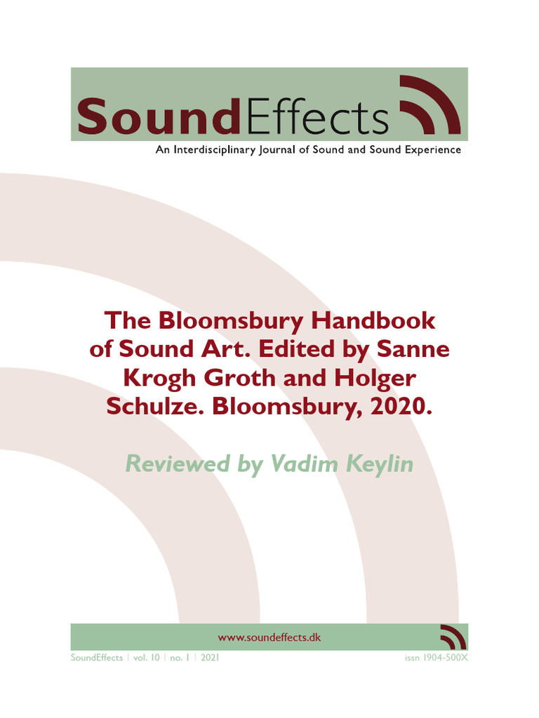 Review of The Bloomsbury Handbook of Sound Art | PDF | Liberal Arts ...