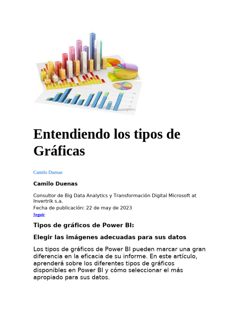 Tipos de Gráficas en Power BI: Guía Esencial | PDF | Gráfico de dispersión