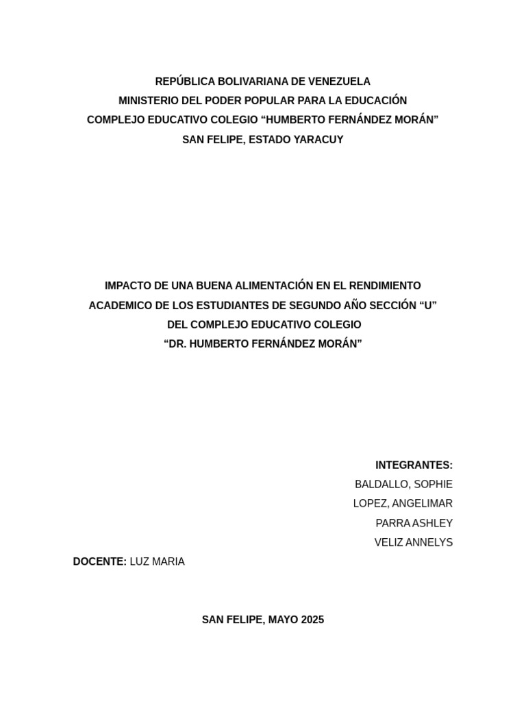 Proyecto Sofia | PDF | Dieta | Alimentos