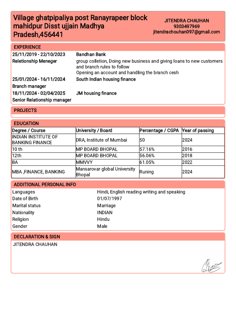 Jitendra Chauhan - 1748527632179 | PDF