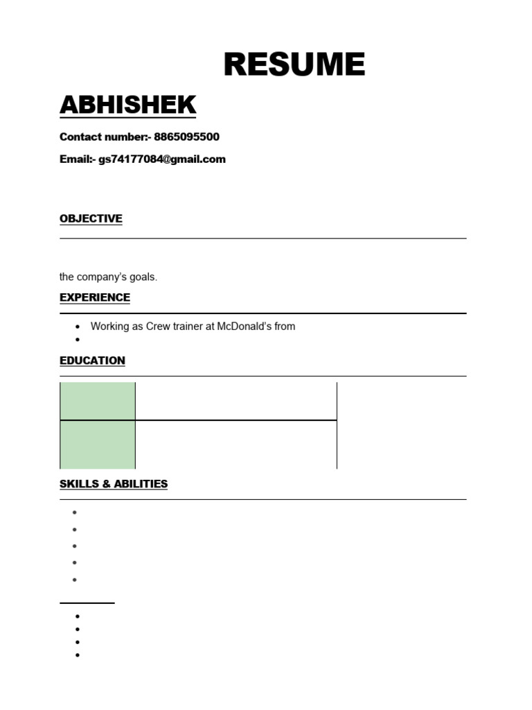 Update CV | PDF