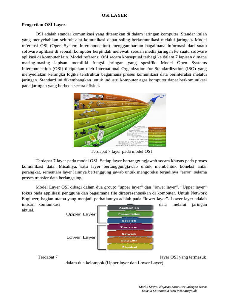 Osi Layer | PDF