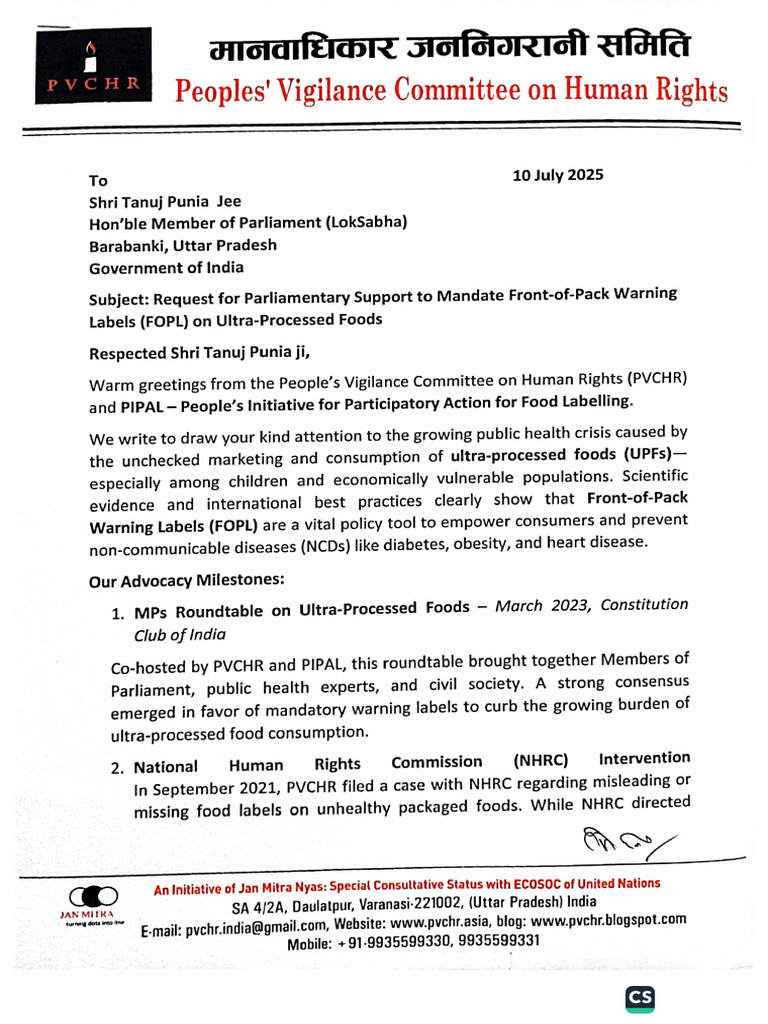 ?? Front-of-Pack Warning Labels (FOPL) : Building A Fit and Healthy ...