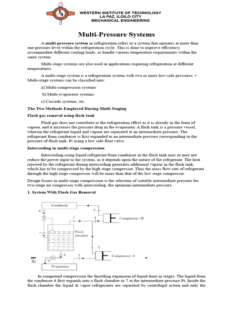 Multi-Pressure Refrigeration Systems | PDF | Refrigeration | Scientific ...