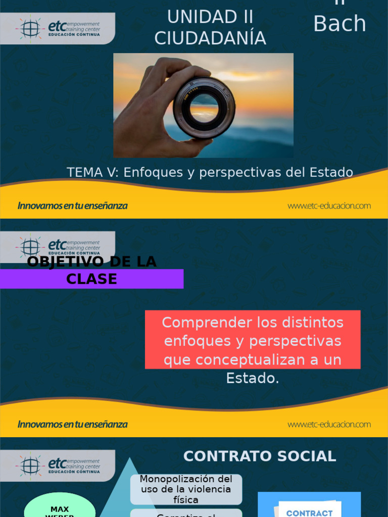 Ciudadanía U3 Tema 5 Enfoques y Perspectivas Del Estado | PDF