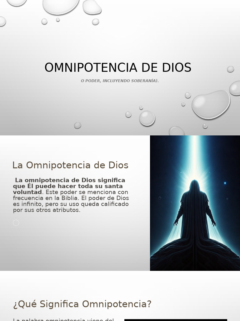 La Omnipotencia de Dios | PDF