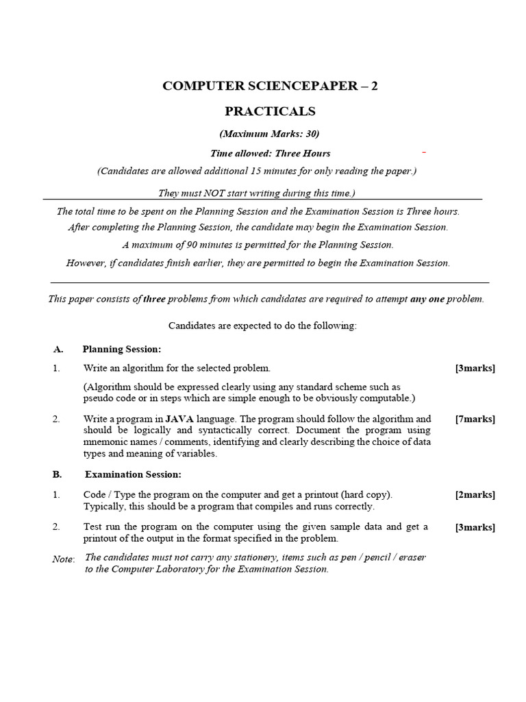 Computer ISC Practical 2024-25 Set - 3 | PDF | Prime Number | Matrix ...