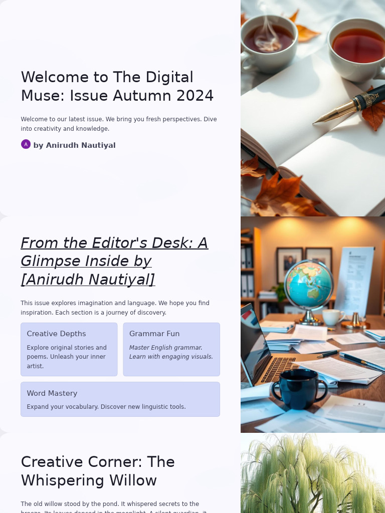 Welcome To The Digital Muse Issue Autumn 2024 | PDF