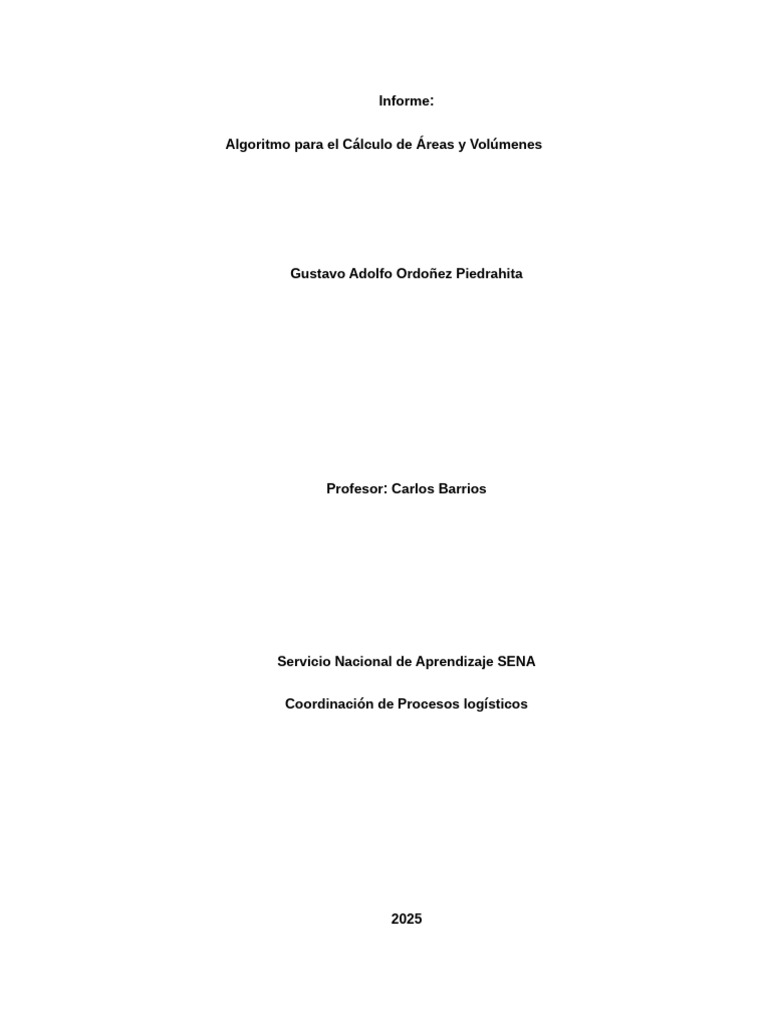 Presentación Algoritmos | PDF | Volumen | Algoritmos