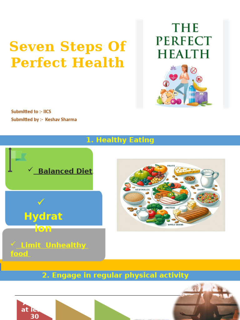 Seven Steps of Perfect Health | PDF | Sleep | Determinants Of Health