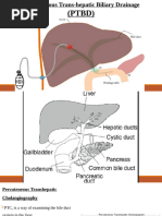PTBD Procedure and Biliary Stenting Steps | PDF | Stent | Gallbladder