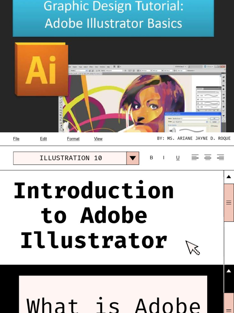Illustration Lesson 2 Ai Basics | PDF | Adobe Illustrator | Graphic Design