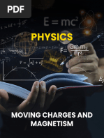 Moving Charges and Magnetism Formula Sheet | PDF | Magnetic Field | Force