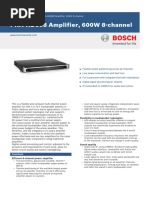 PRA-AD604 600W 4-Channel Amplifier | PDF | Amplifier | Loudspeaker