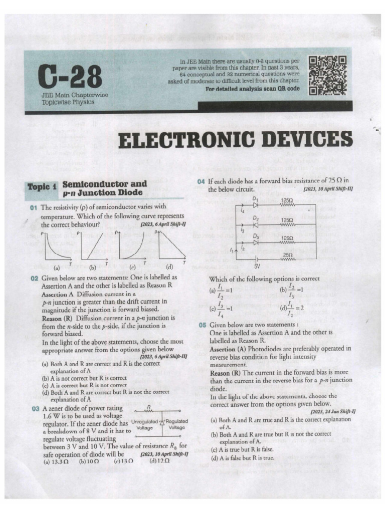 Topic - 28 Electronic Devices | PDF