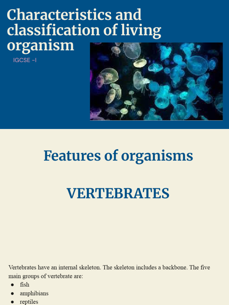 Characteristics and Classification of Living Organism - PPT - 5 | PDF ...