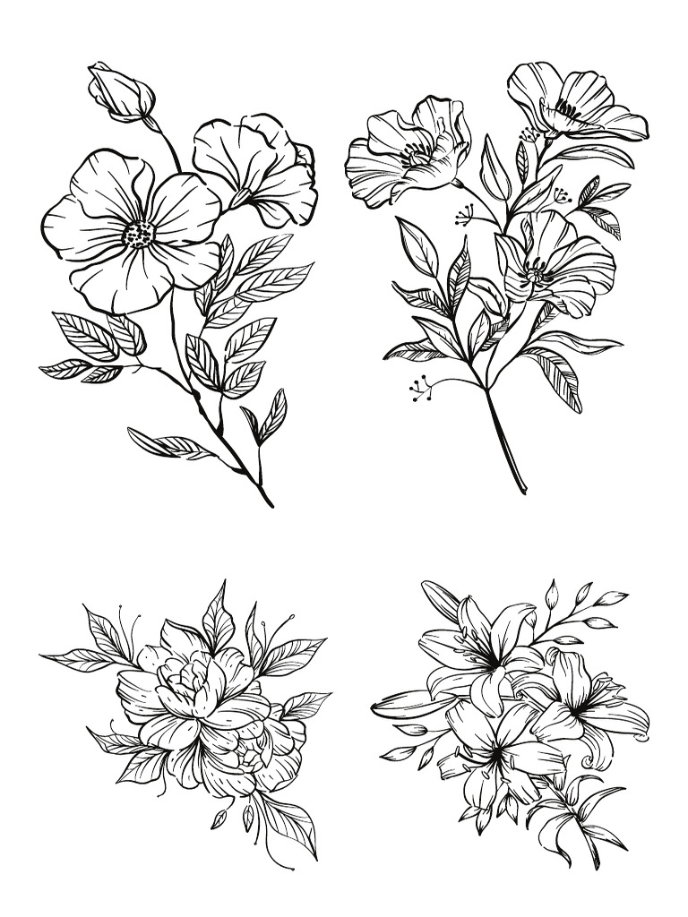 Flower Drawing PDF | PDF