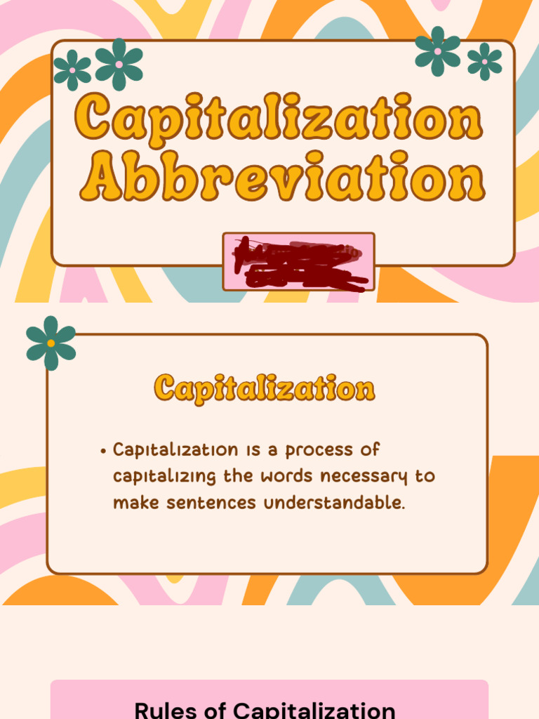 Capitalization and Abbreviation Rules | PDF | Word | English Language