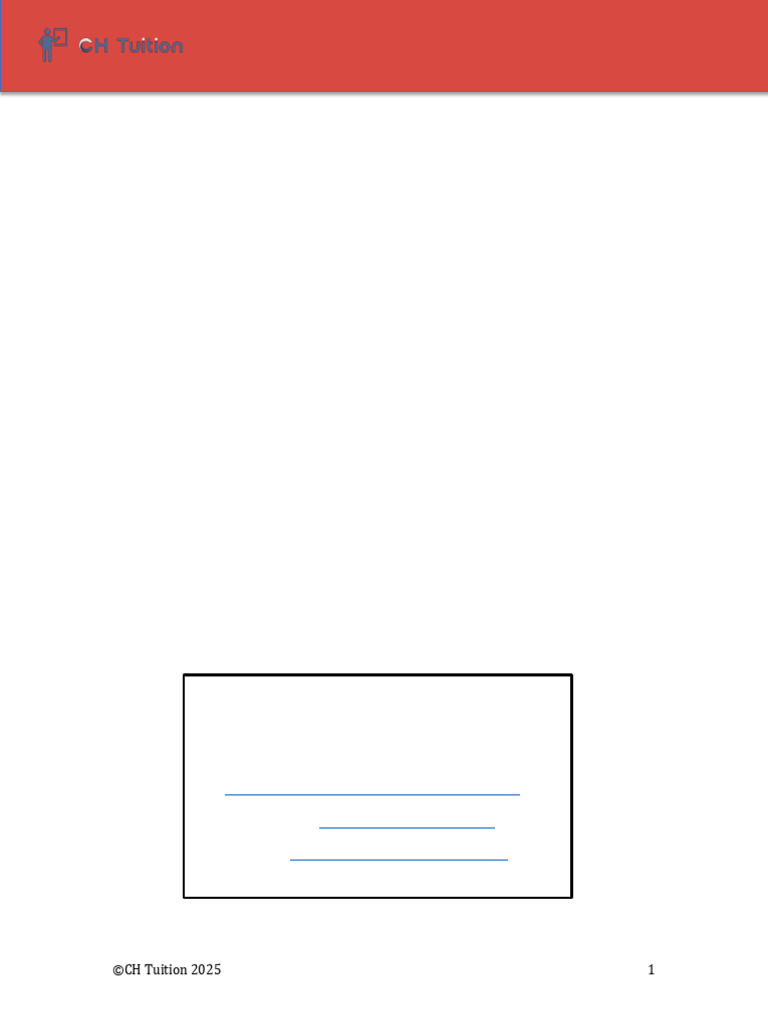 CH Tuition Mathematical Reasoning Paper 4 | PDF | Area