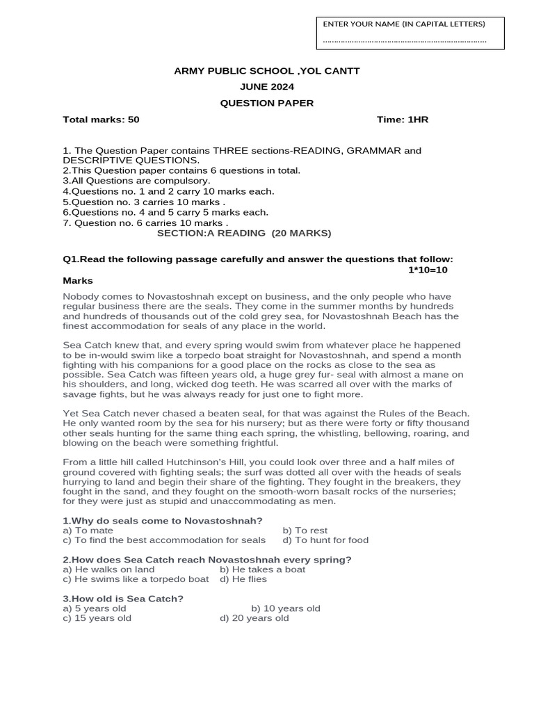 Novastoshnah Beach Seal Behavior | PDF | Speed Limit