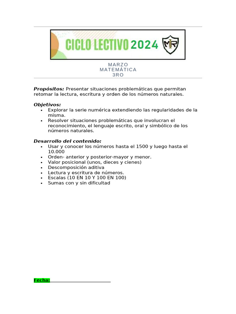 Secuencia Matematica Marzo | PDF | Escritura | Comunicación escrita