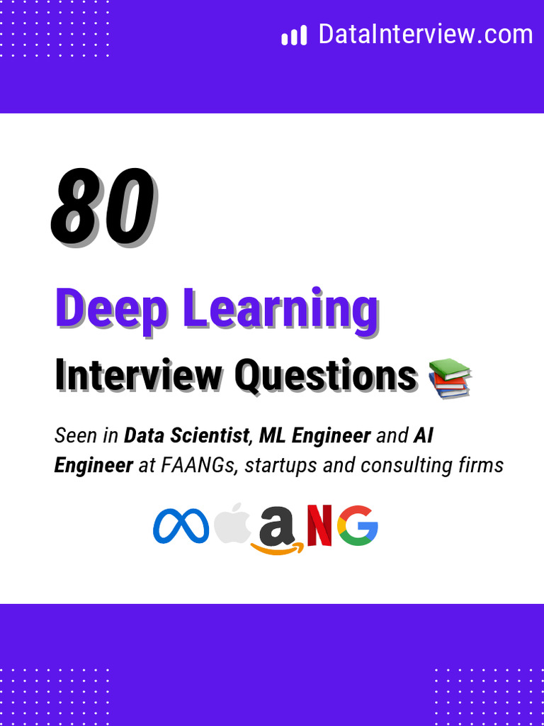 80 Deep Learning Interview Questions | PDF | Deep Learning | Algorithms