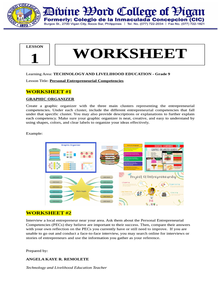 Grade 9 - Worksheet | PDF