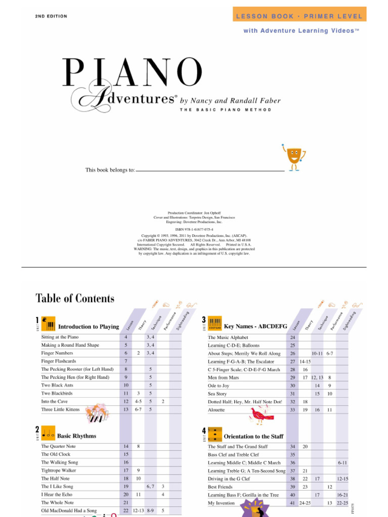 Primer Lesson Book | PDF