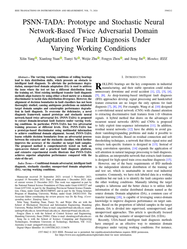 PSNN-TADA Prototype and Stochastic Neural Network-Based Twice ...