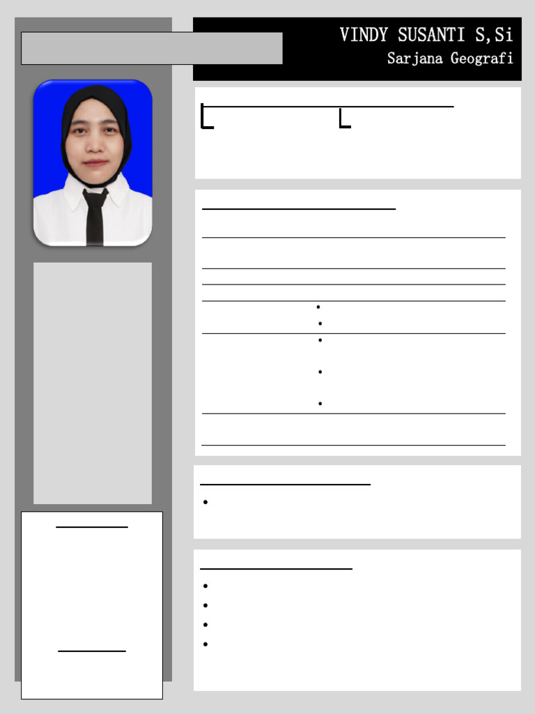 CV Vindy Susanti, Sarjana Geografi | PDF