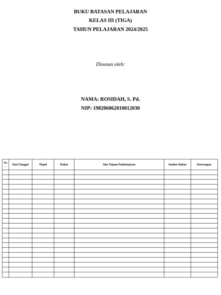 Tabel Tabel | PDF