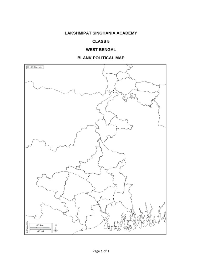 West Bengal Blank Map | PDF