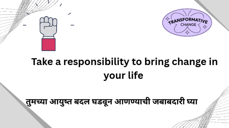 Take A Responsibility To Bring Change in Your Life - 20250630 - 140856 ...