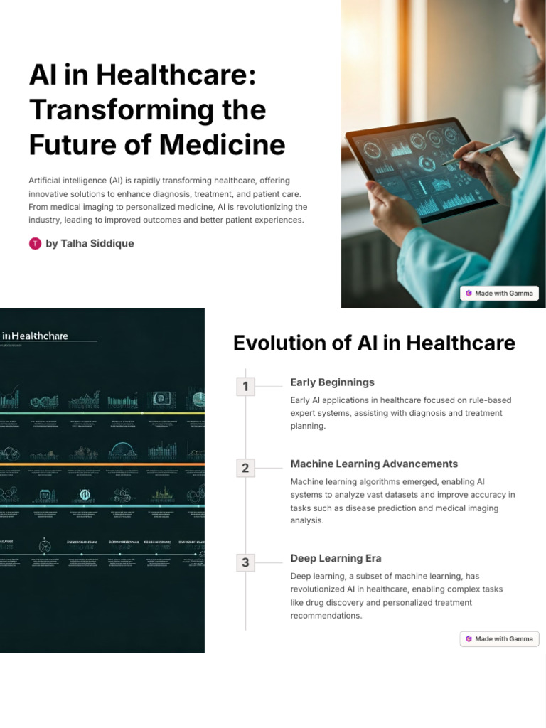AI in Healthcare Transforming The Future of Medicine | PDF ...
