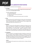 Guide On Writing A Post Laboratory Report For Science Laboratory ...