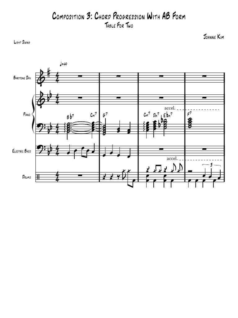 Composition 3 - Chord Progression With AB Form | PDF