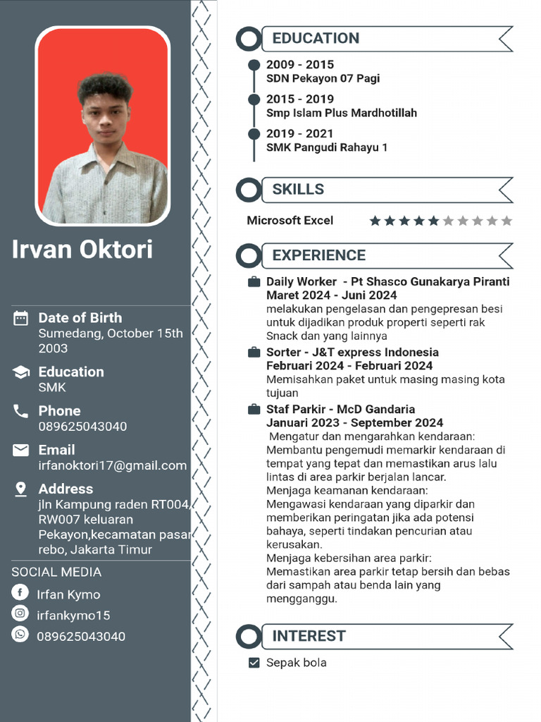 CV Irfan | PDF