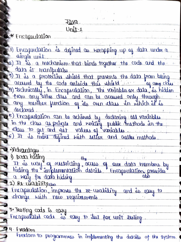 Java Unit 1 | PDF